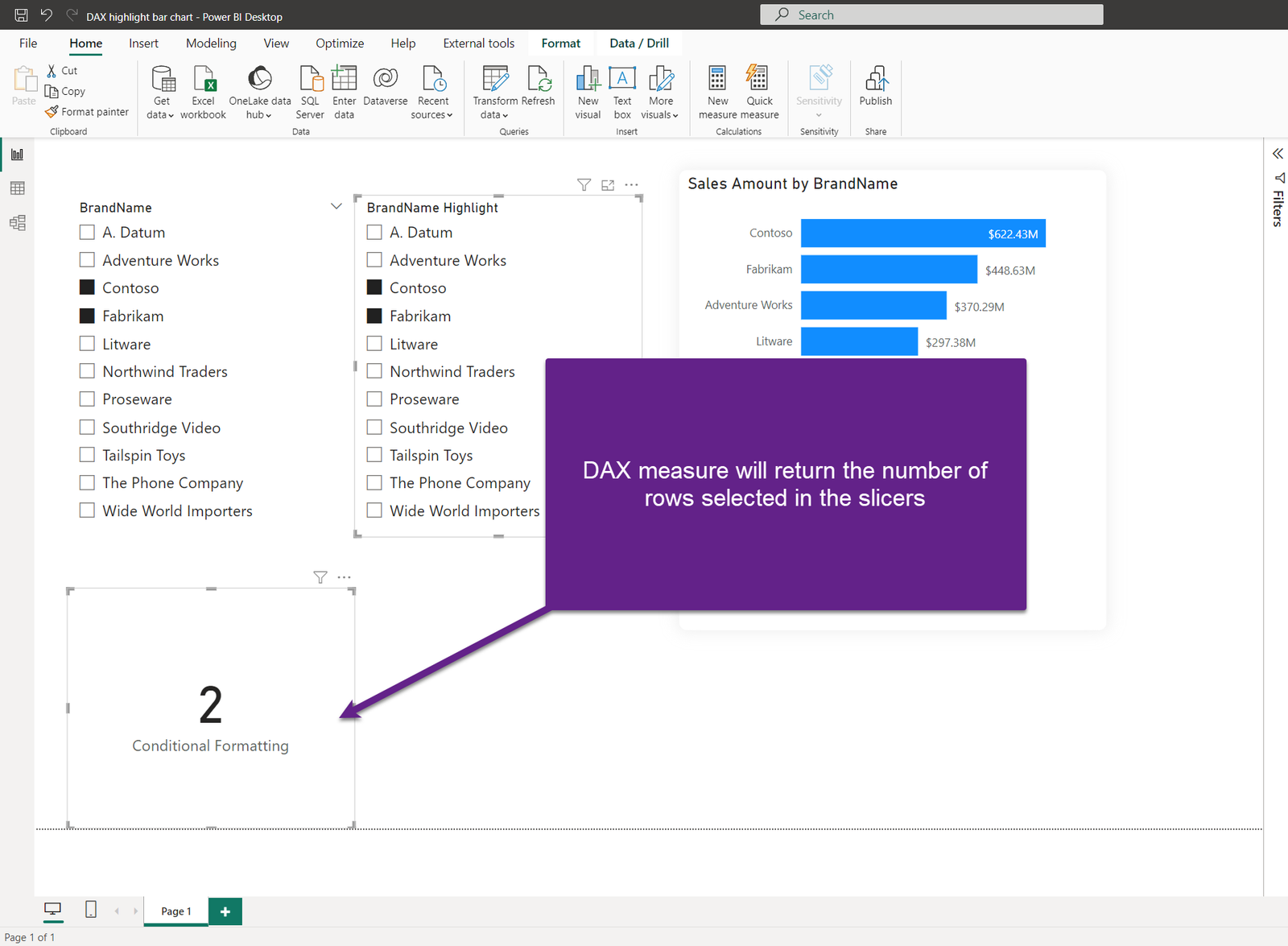 Dynamically Highlight Data Points Based On Slicer Selection Data Mozart