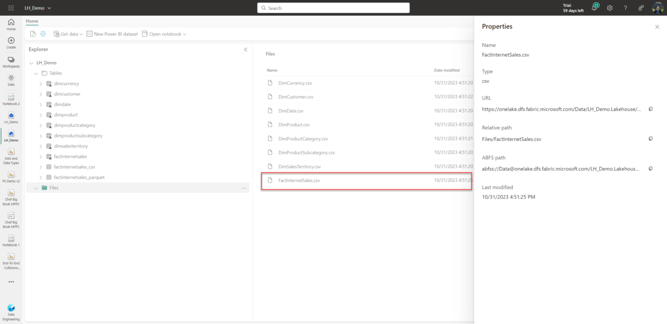 Working with tables in Microsoft Fabric Lakehouse - Everything you need to know! - Data Mozart