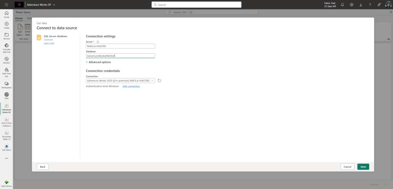 How to bring SQL Server data into Microsoft Fabric - Data Mozart